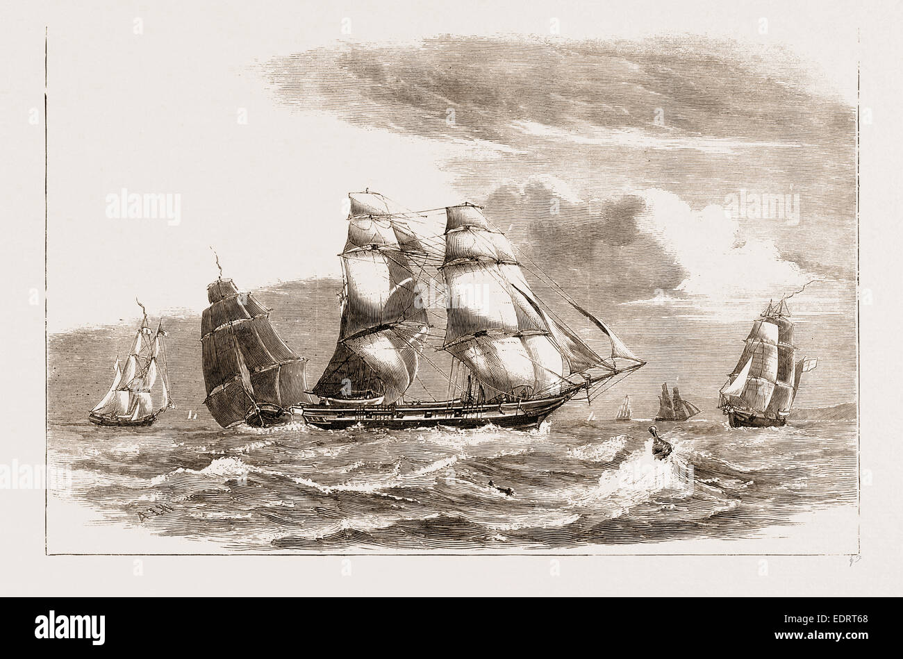 OUR NAVY, OLD STYLE: TRAINING BRIGS OF THE CHANNEL SQUADRON, UK, 1876 ...