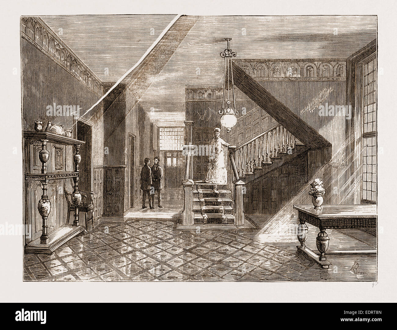 THE AMERICAN CENTENNIAL EXHIBITION, 1876: INTERIOR OF THE BRITISH ...