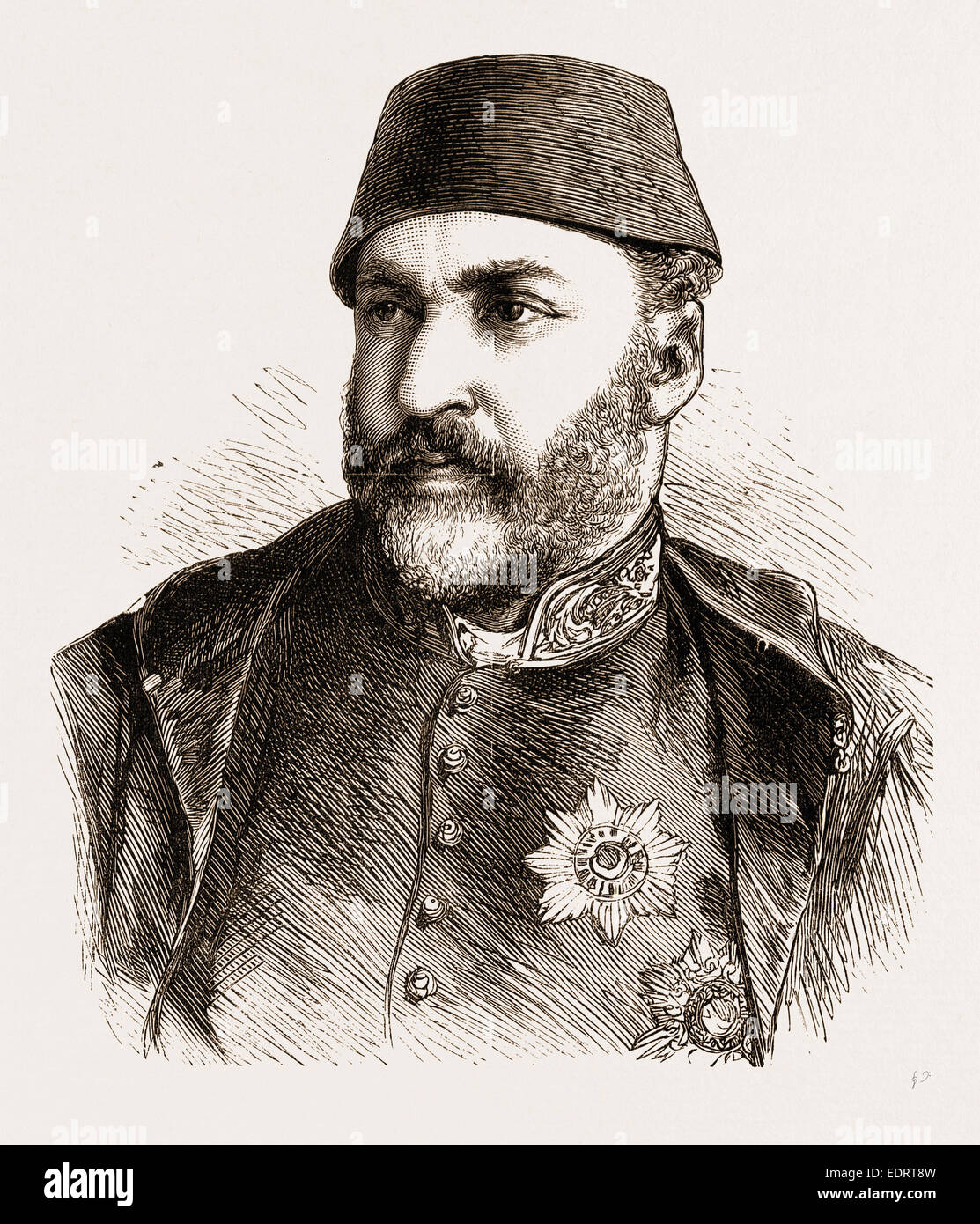 ABD-UL-AZIZ, THE LATE SULTAN OF TURKEY, 1876 Stock Photo - Alamy