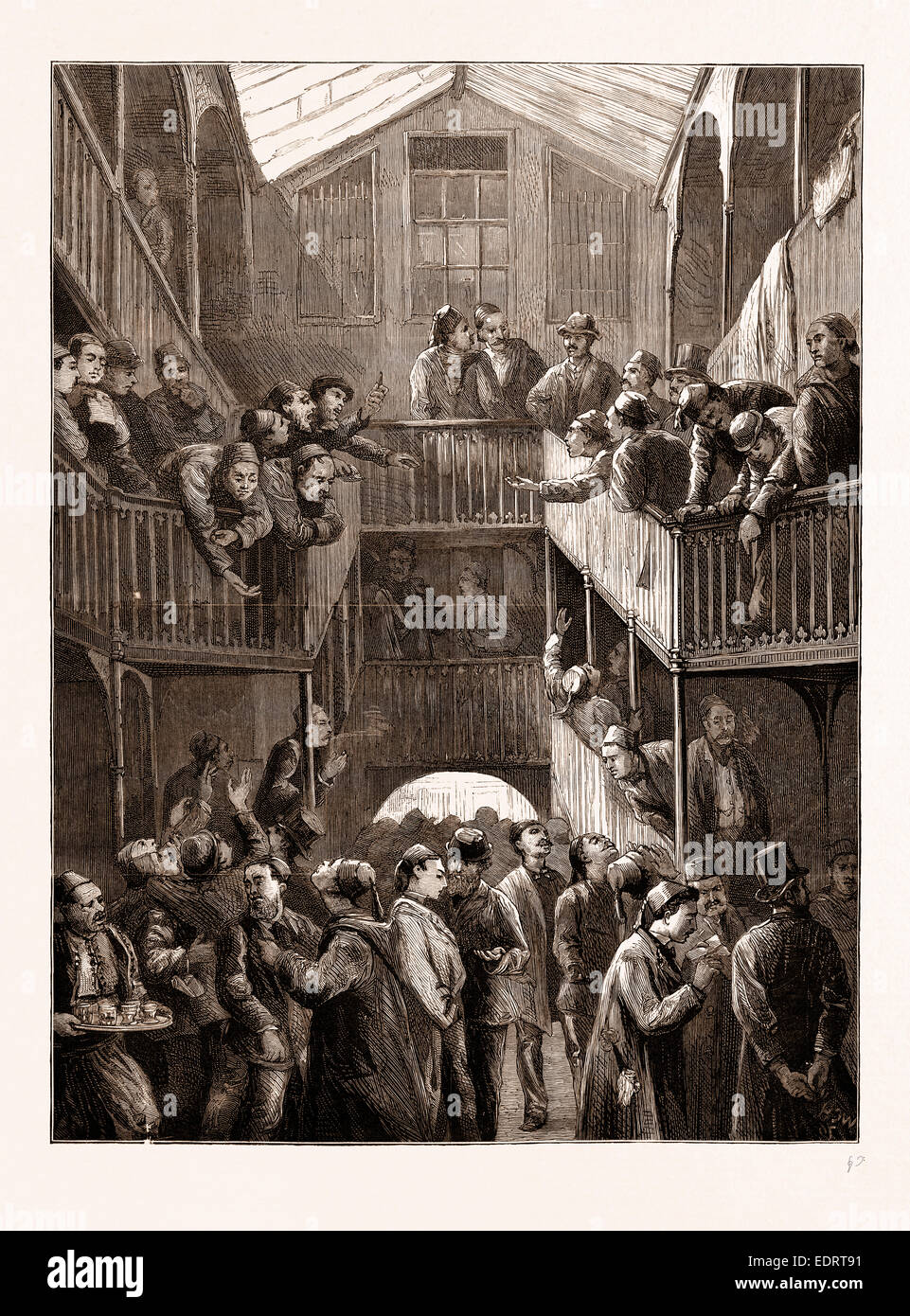 THE EASTERN QUESTION: THE STOCK EXCHANGE, ISTANBUL, TURKEY, 1876 Stock ...