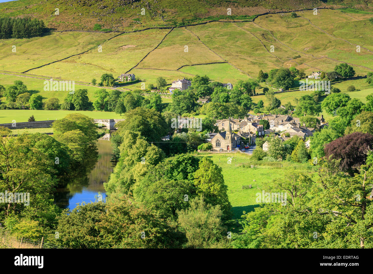 Burnsall Craven North Yorkshire England Stock Photo - Alamy