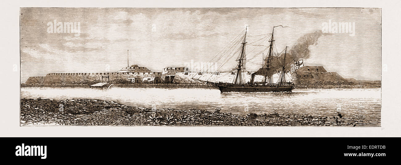 FORTS AT THE ENTRANCE OF THE PEIHO RIVER, CHINA, 1876 Stock Photo - Alamy