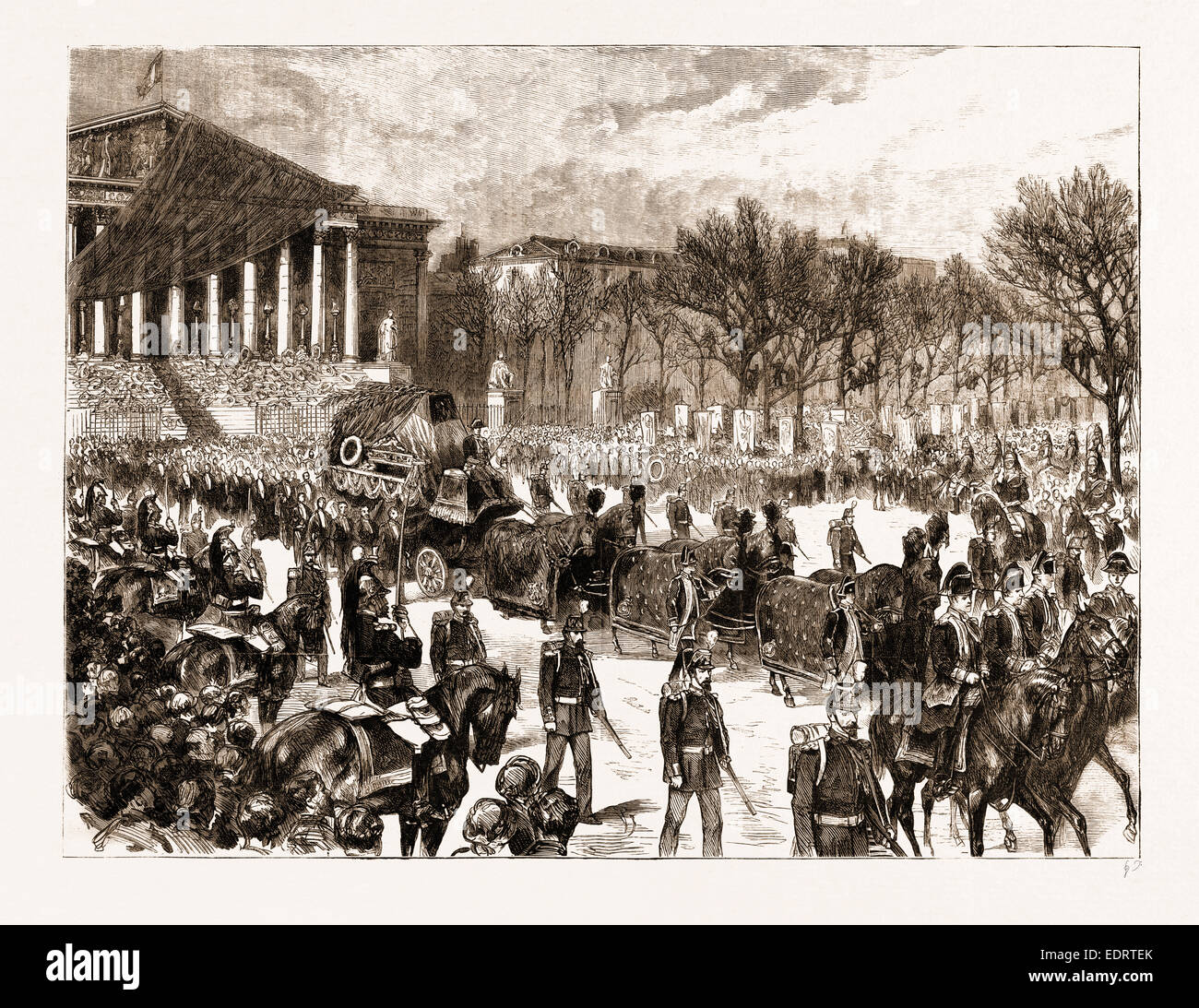 Victorian funeral procession hi-res stock photography and images - Alamy