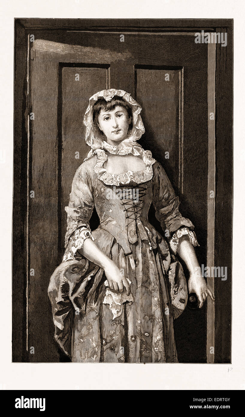 DOLLY VARDEN, FROM THE PAINTING BY EDGAR HANLEY, EXHIBITED AT THE ROYAL ...