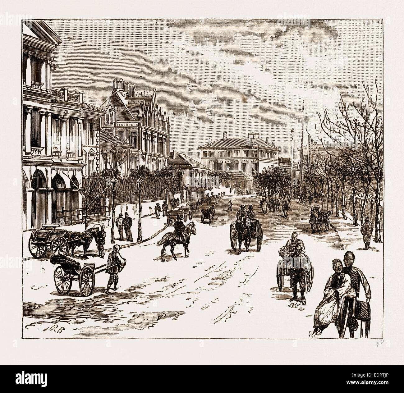 THE BUND, ENGLISH SETTLEMENT, SHANGHAI, SHOWING THE ENGLISH CLUB, CHINA ...