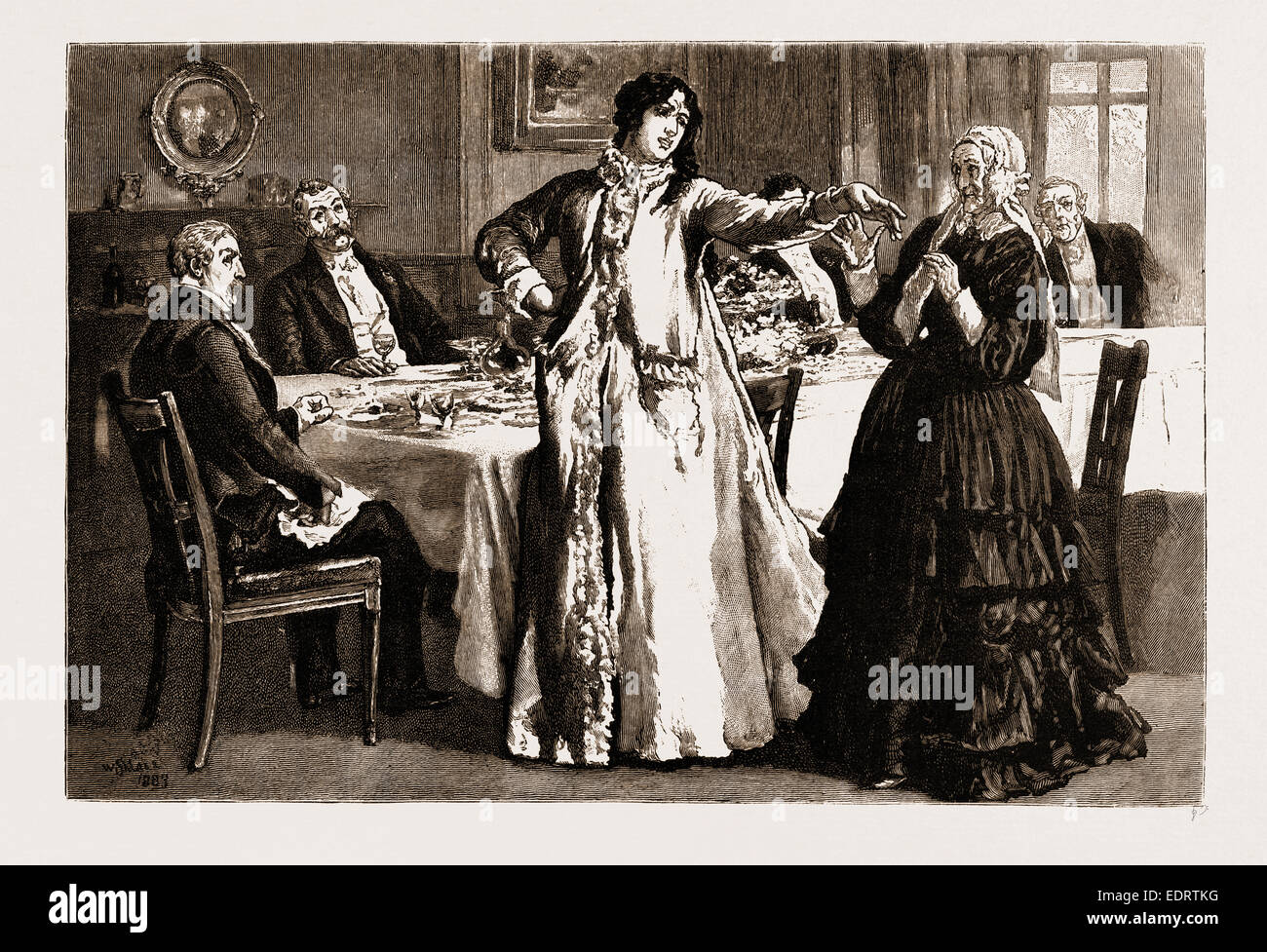 THIRLBY HALL, DRAWN BY WILLIAM SMALL, 1883; "I've had enough of you and ...