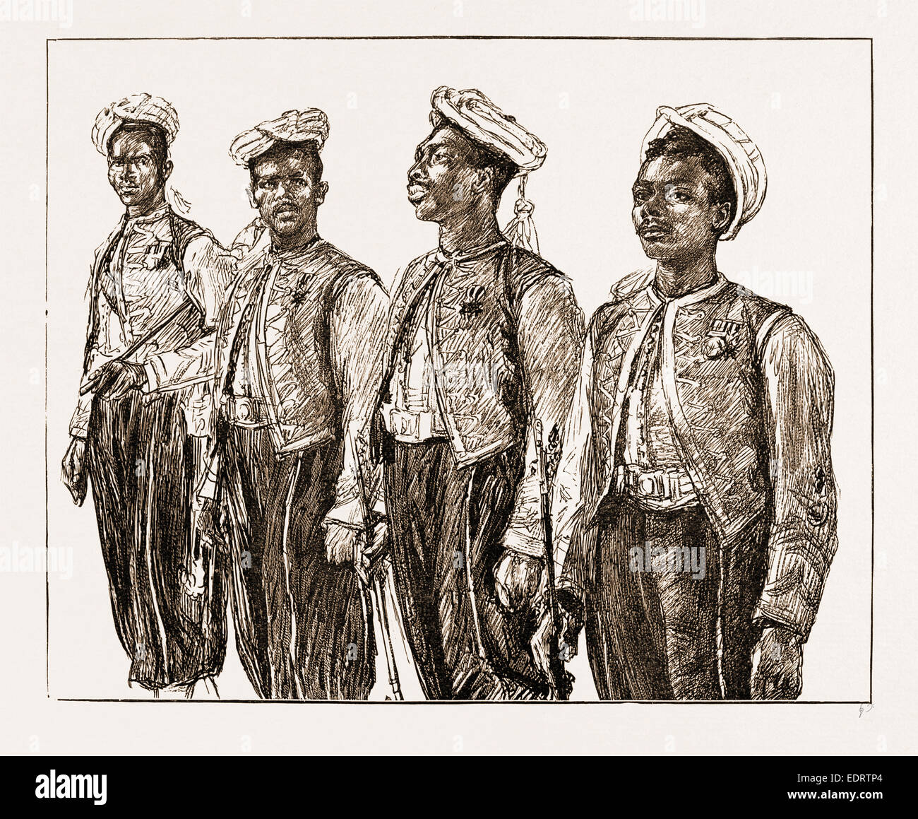 COLONIAL TROOPS WHO TOOK PLACE IN THE JUBILEE PROCESSION, UK, 1897 ...