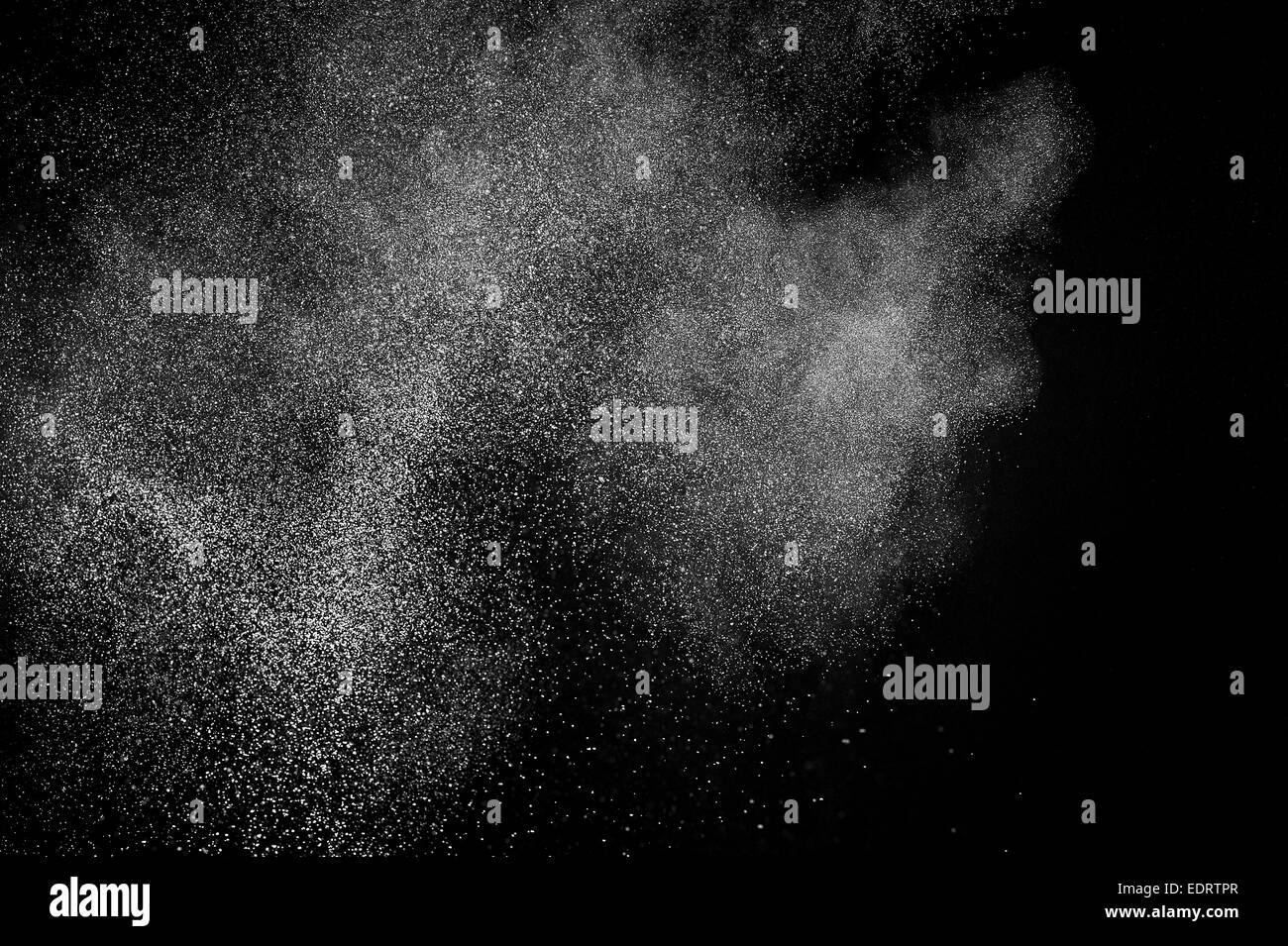 abstract white powder explosion on black background Stock Photo - Alamy