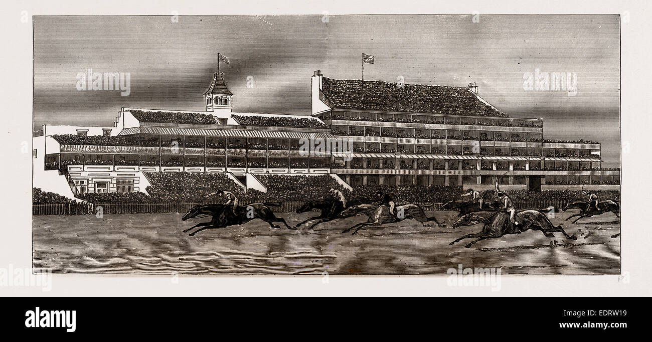 THE NEW ROYAL STAND AT EPSOM, UK, 1886 Stock Photo - Alamy