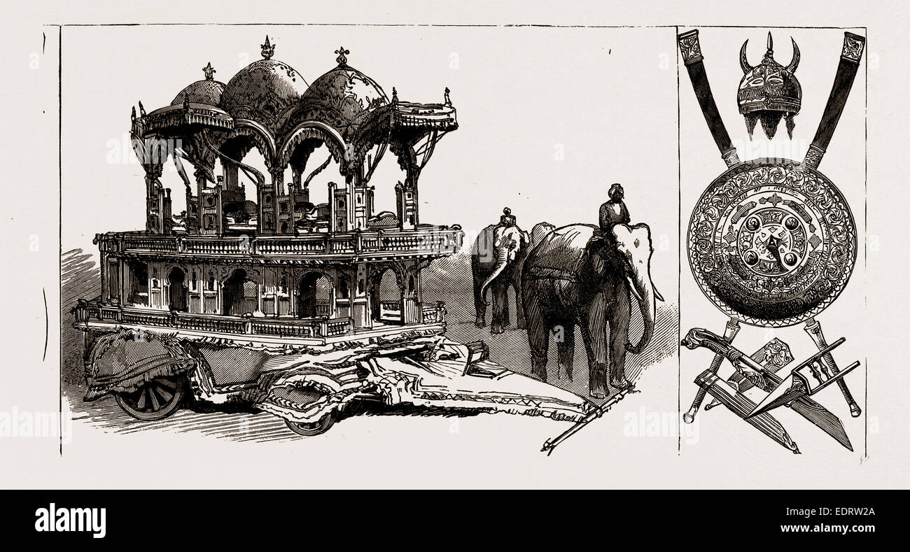 THE INDIAN SECTION OF THE COLONIAL AND INDIAN EXHIBITION: MODEL OF ...