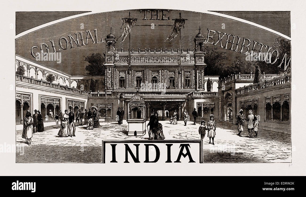 Courtyard of the indian palace 1886 hi-res stock photography and images ...