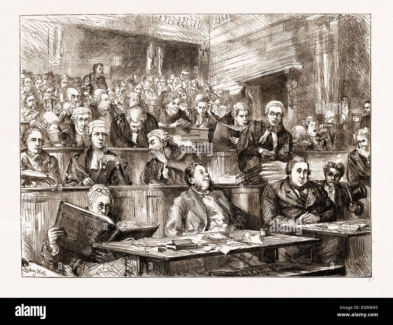 The Tichborne case, UK 1873, Crown Solicitor Mr. C. Barber Mr. Hawkins ...