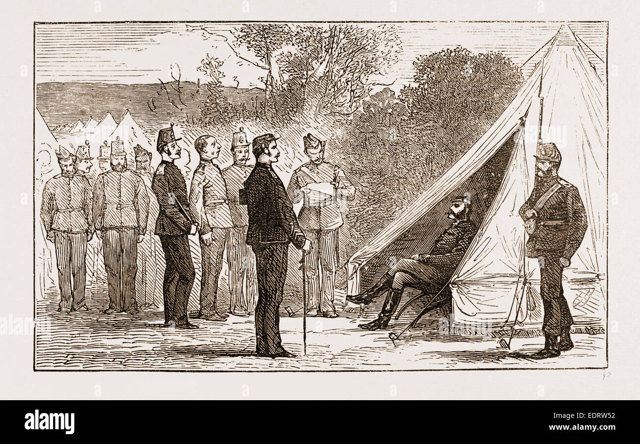 A DELINQUENT, autumn manoeuvers UK 1873 Stock Photo - Alamy