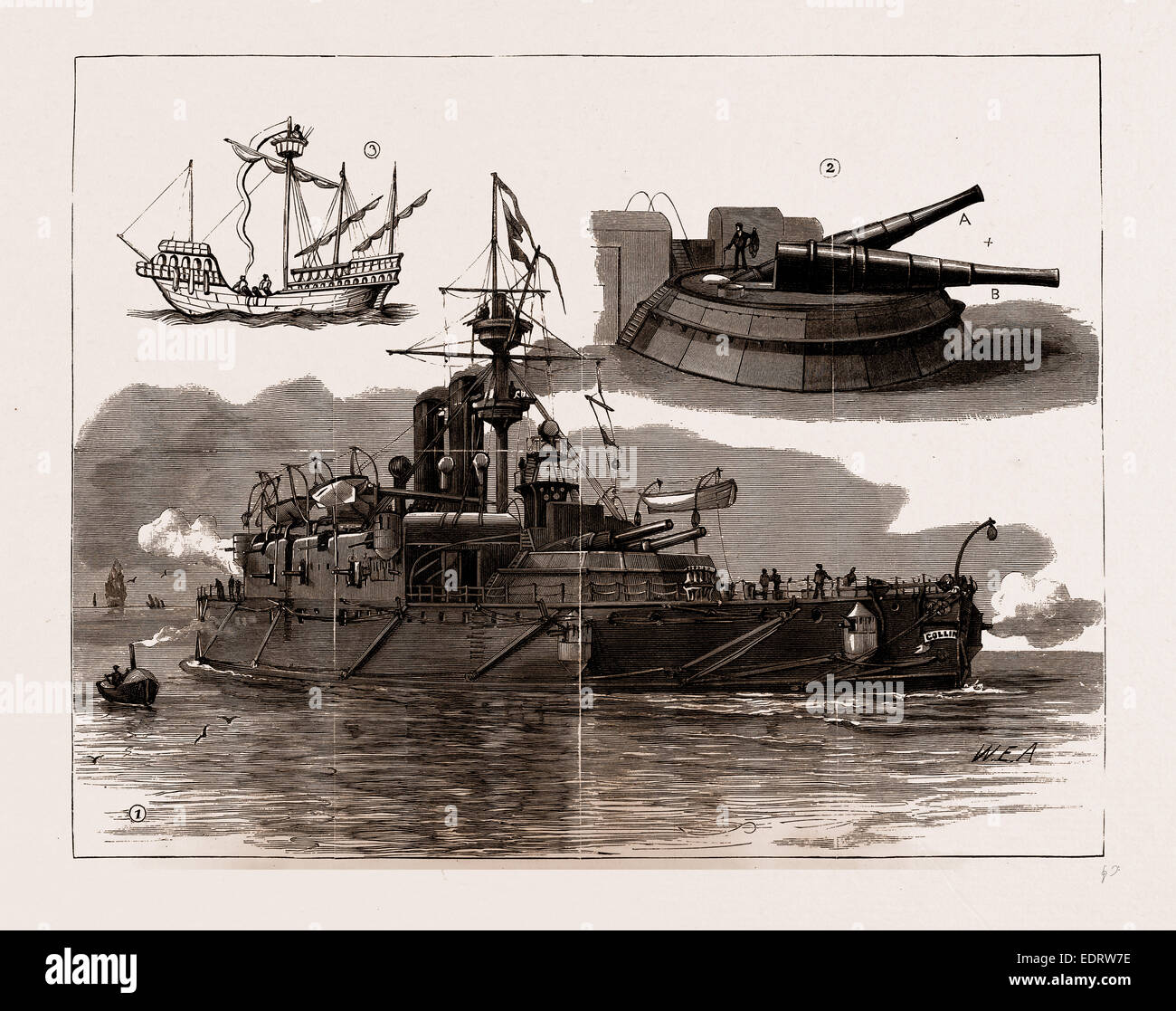 H m s collingwood hi-res stock photography and images - Alamy