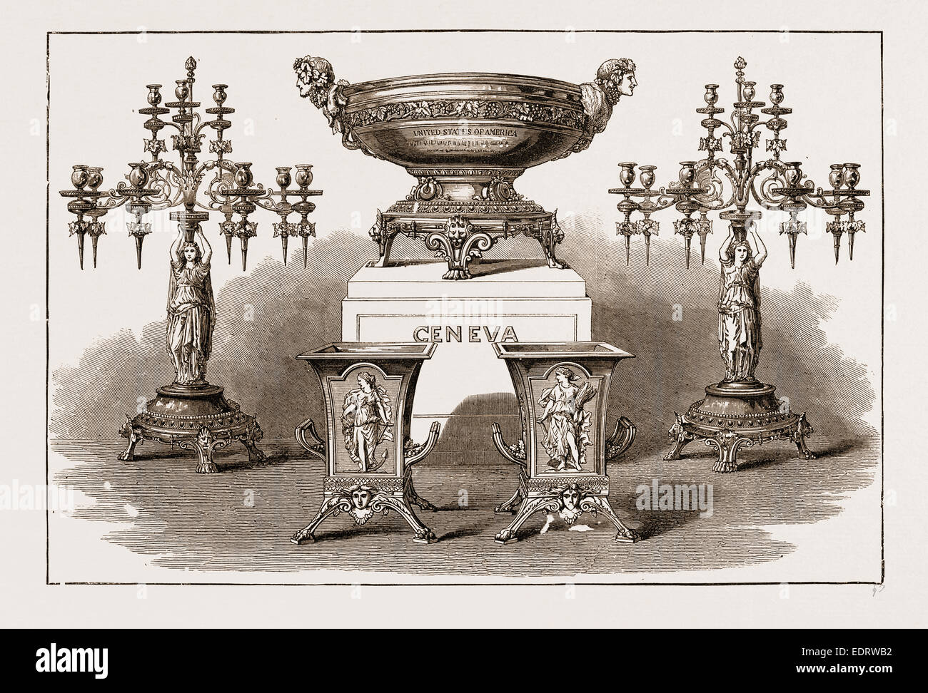 SERVICE OF PLATE PRESENTED BY THE UNITED STATES GOVERNMENT TO EACH OF ...
