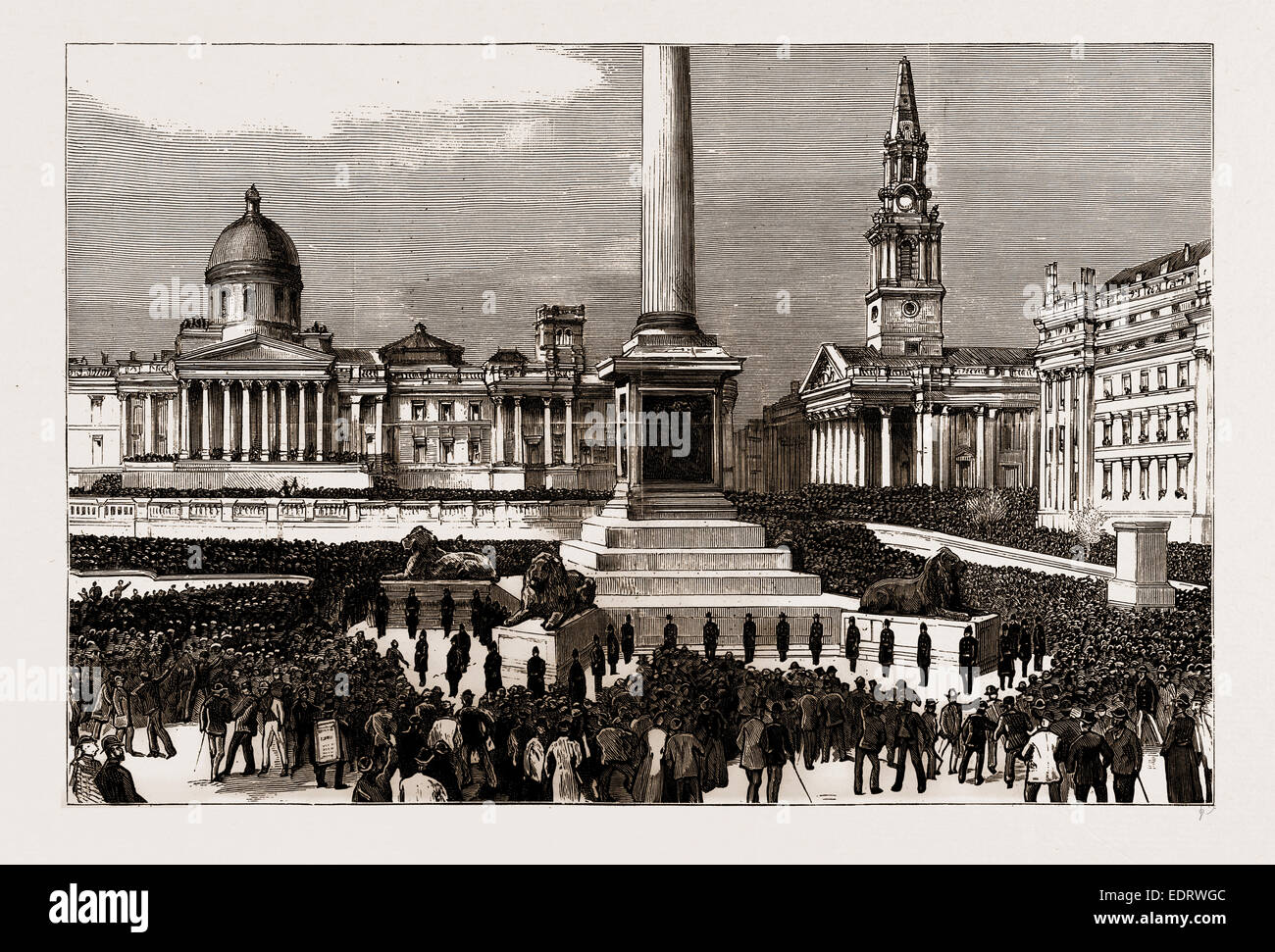 THE RIOTING IN THE WEST END OF LONDON, UK, FEBRUARY 8TH, 1886: GENERAL ...