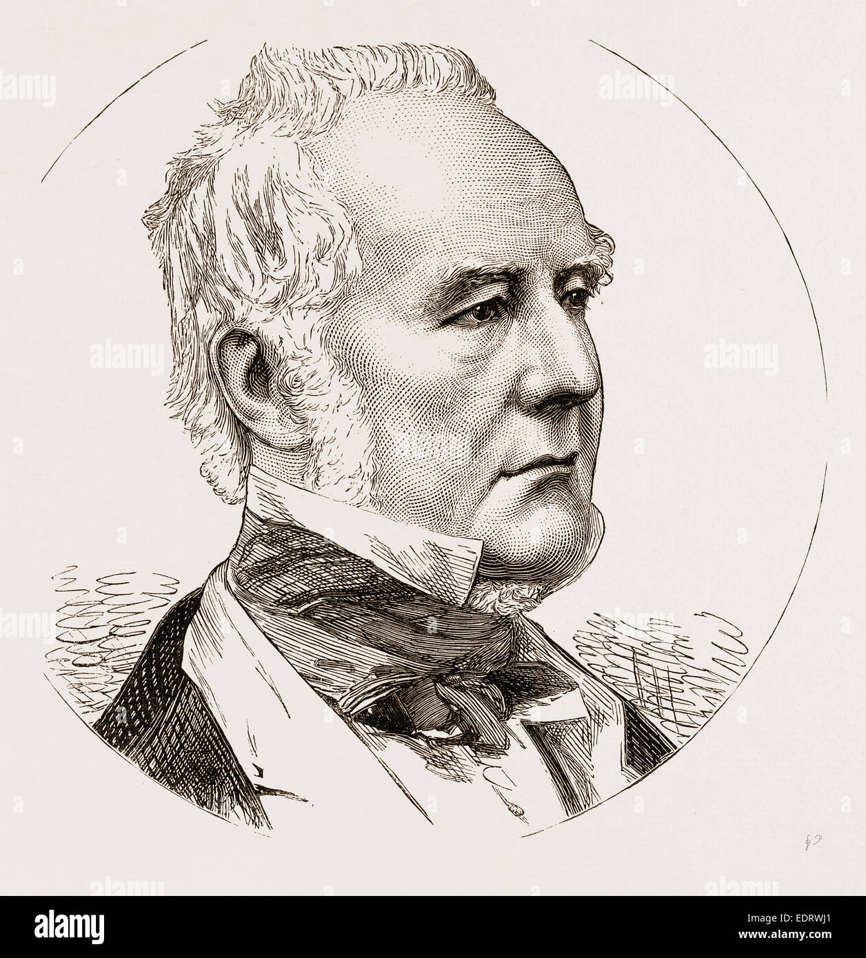 DAVID ROBERTSON (LORD MARJORIBANKS) M.P. FOR BERWICKSHIRE UK, ENGRAVING ...