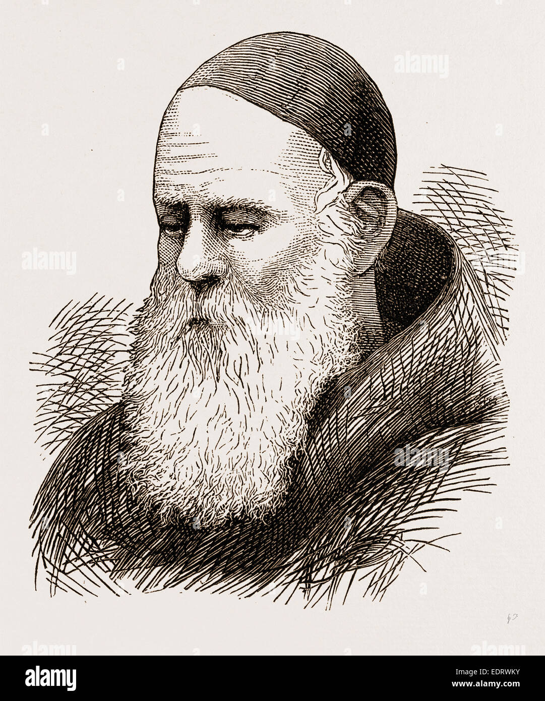 ITALIAN MONK, ENGRAVING 1873, ITALY Stock Photo - Alamy