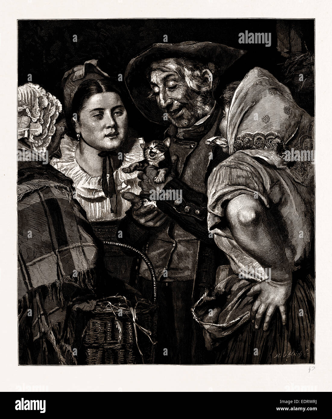 THE OLD MAN'S TREASURE, ENGRAVED FROM THE PAINTING BY CARL GUSSOW IN ...