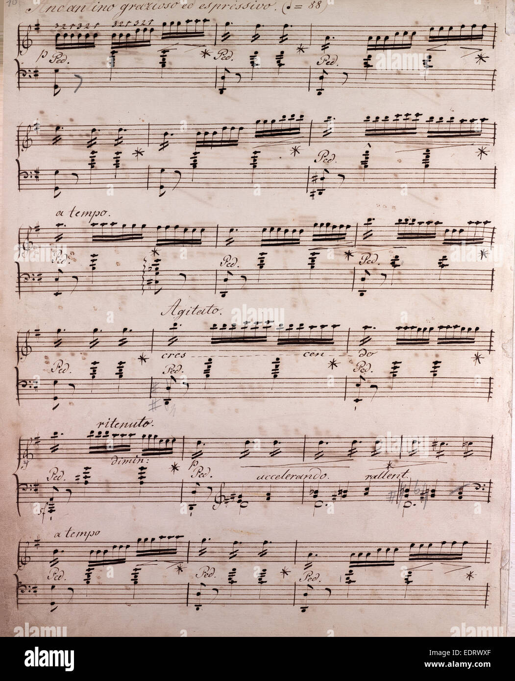 Handwritten Beethoven Sheet Music