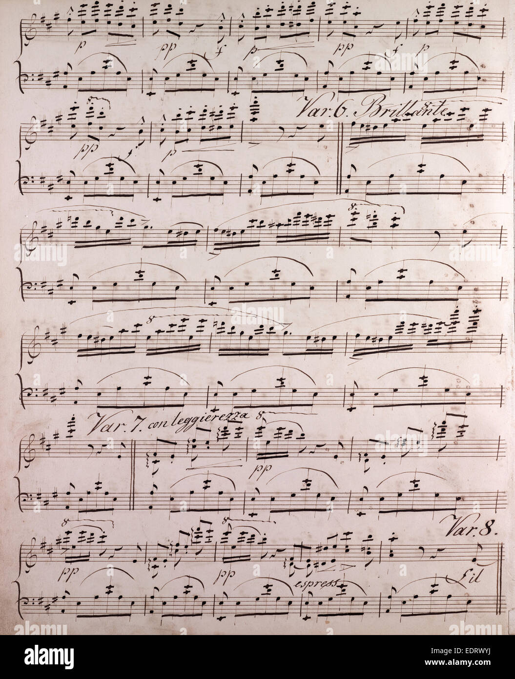 Music Written In Music Notes