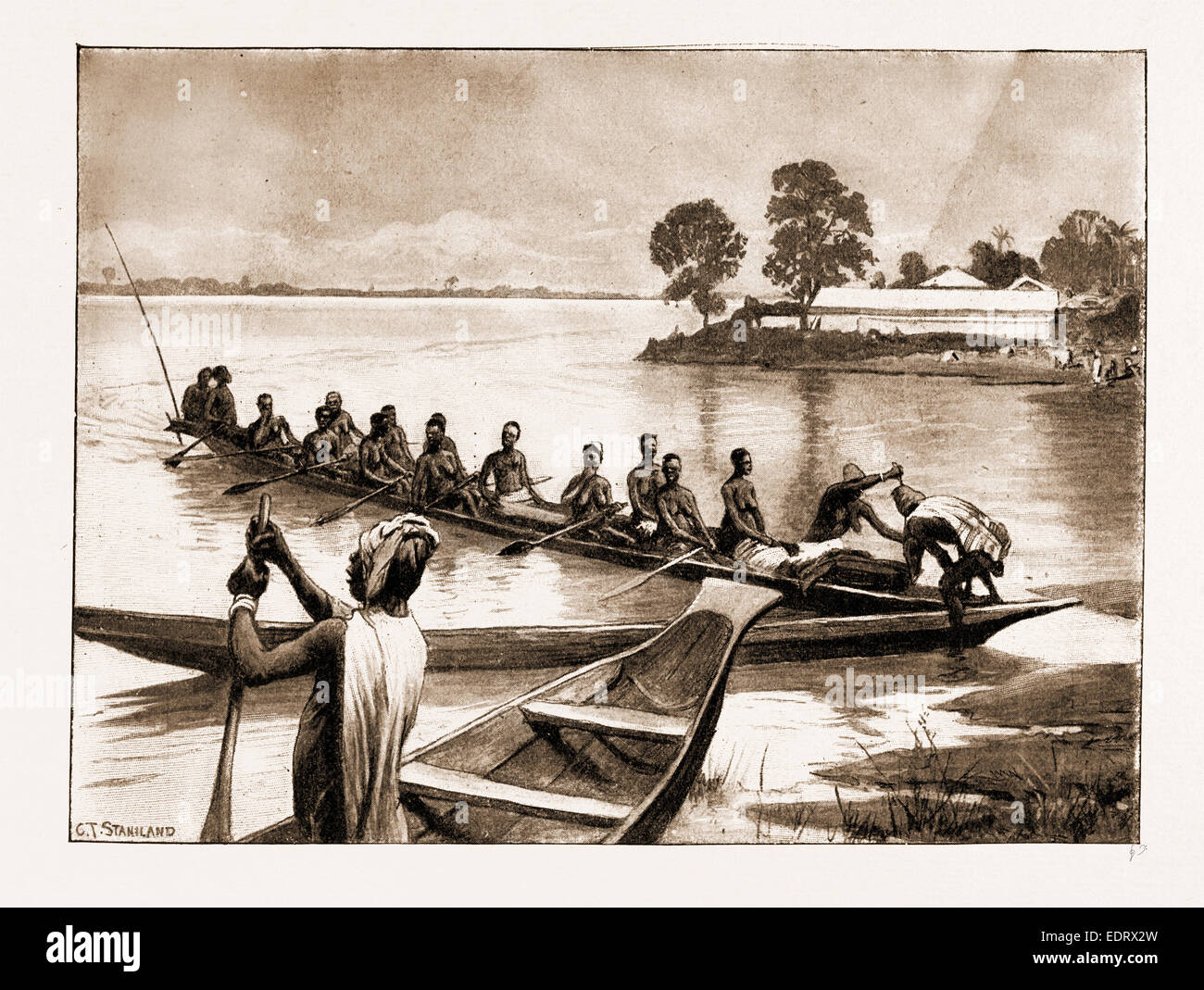 THE ROYAL NIGER COMPANY'S EXPEDITION: EVERYDAY SCENES ON THE RIVER ...