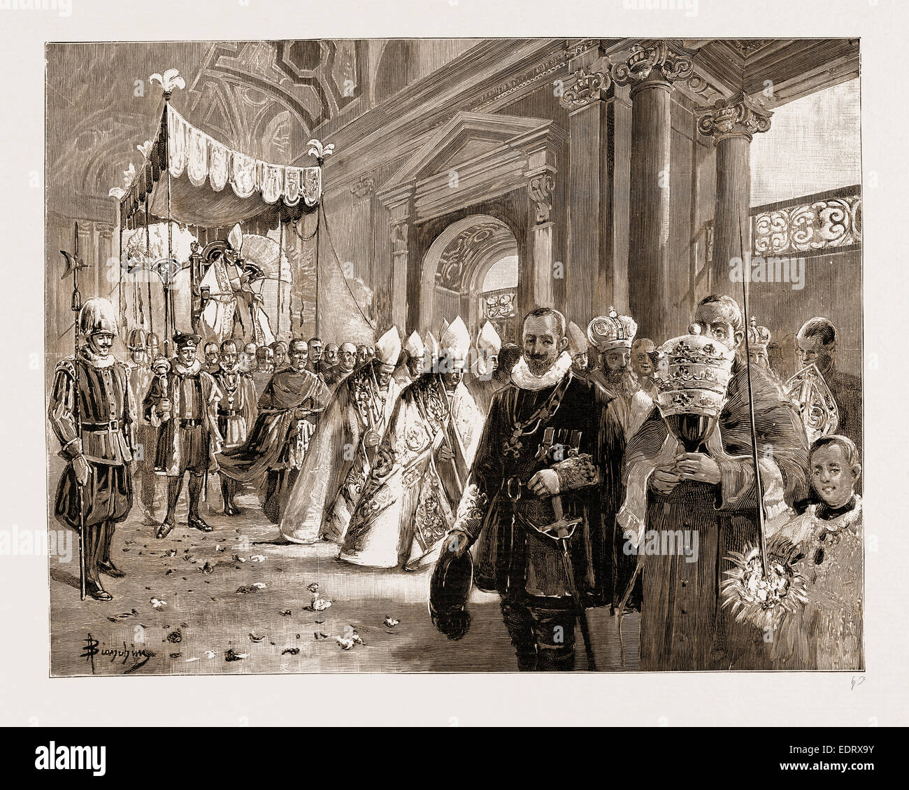 CANONISATION OF TWO PRIESTS AT ST. PETER'S, ROME, 1897: THE POPE BEING ...