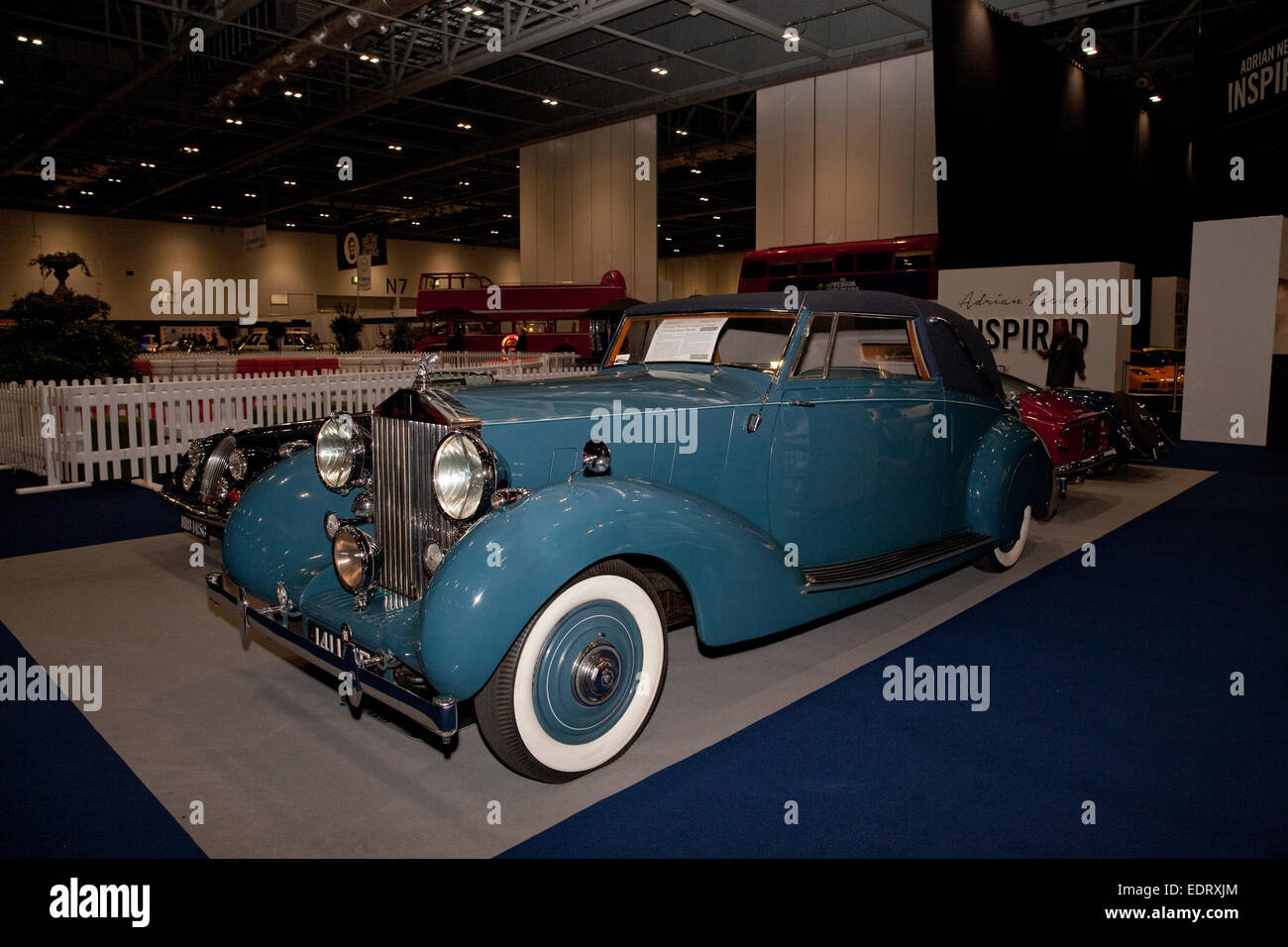Bentley on show at the London Classic car show Excel Stock Photo - Alamy