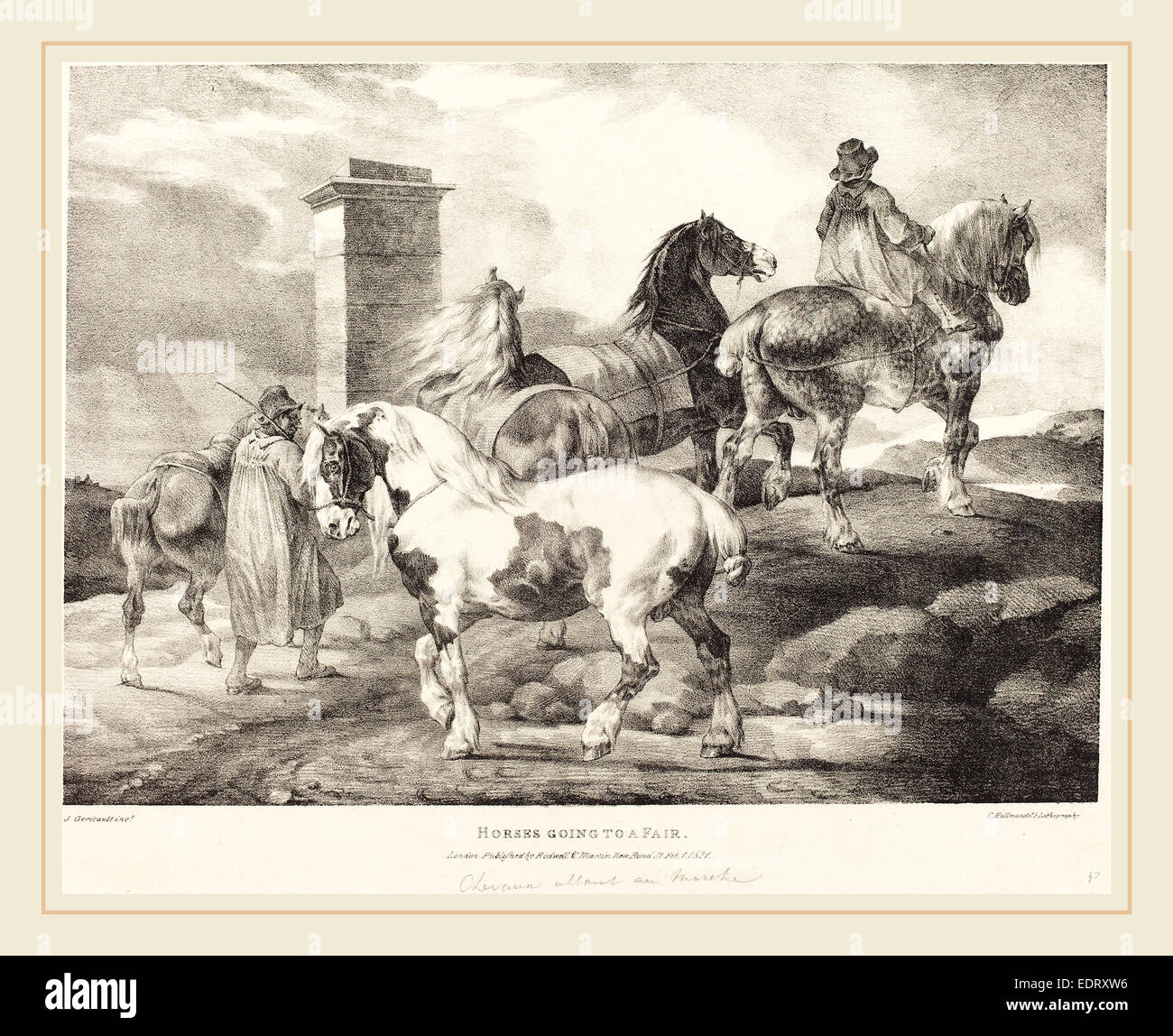 Gericault horses hi-res stock photography and images - Alamy