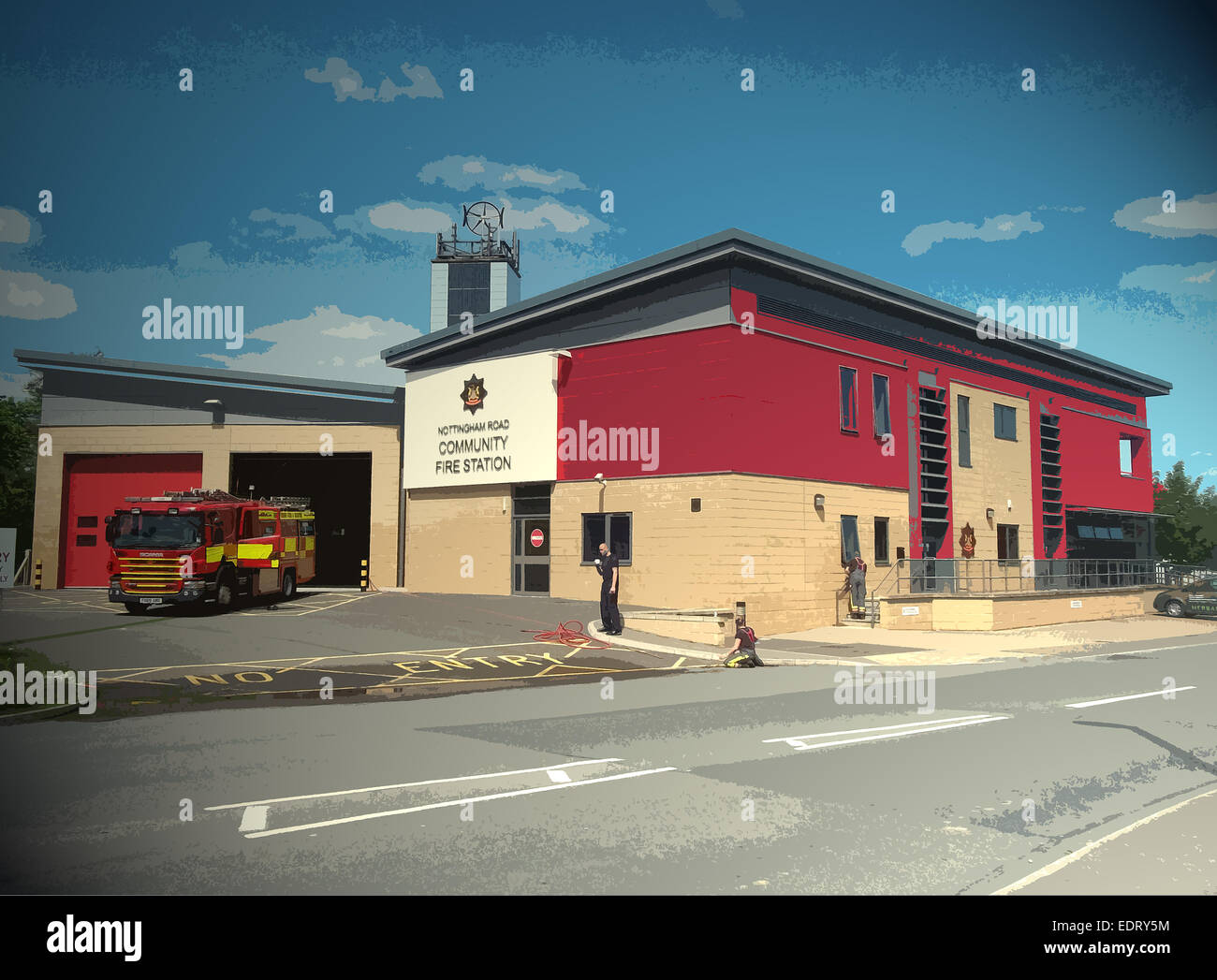 Nottingham Road Fire Station in Derby, Nottingham Road Fire Station in ...