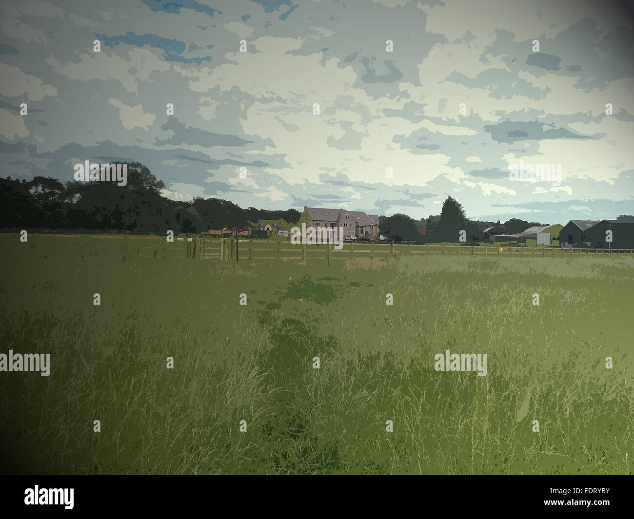The Centenary Way at Duffield Meadows, Looking towards recently-built ...