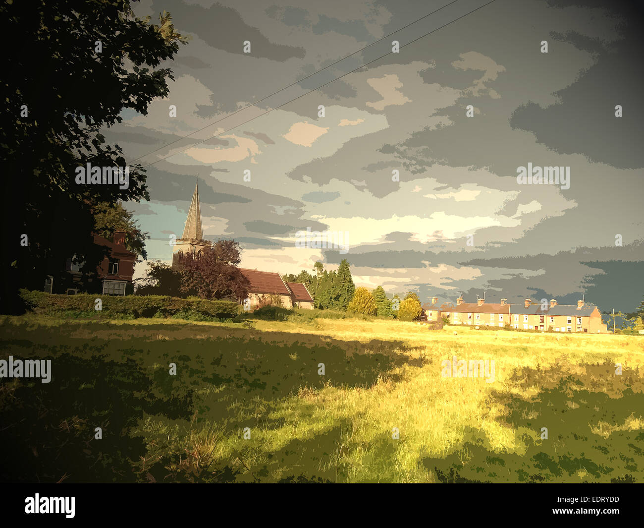 Abbey Fields and St Michael's Church in, Historic site at the eastern ...