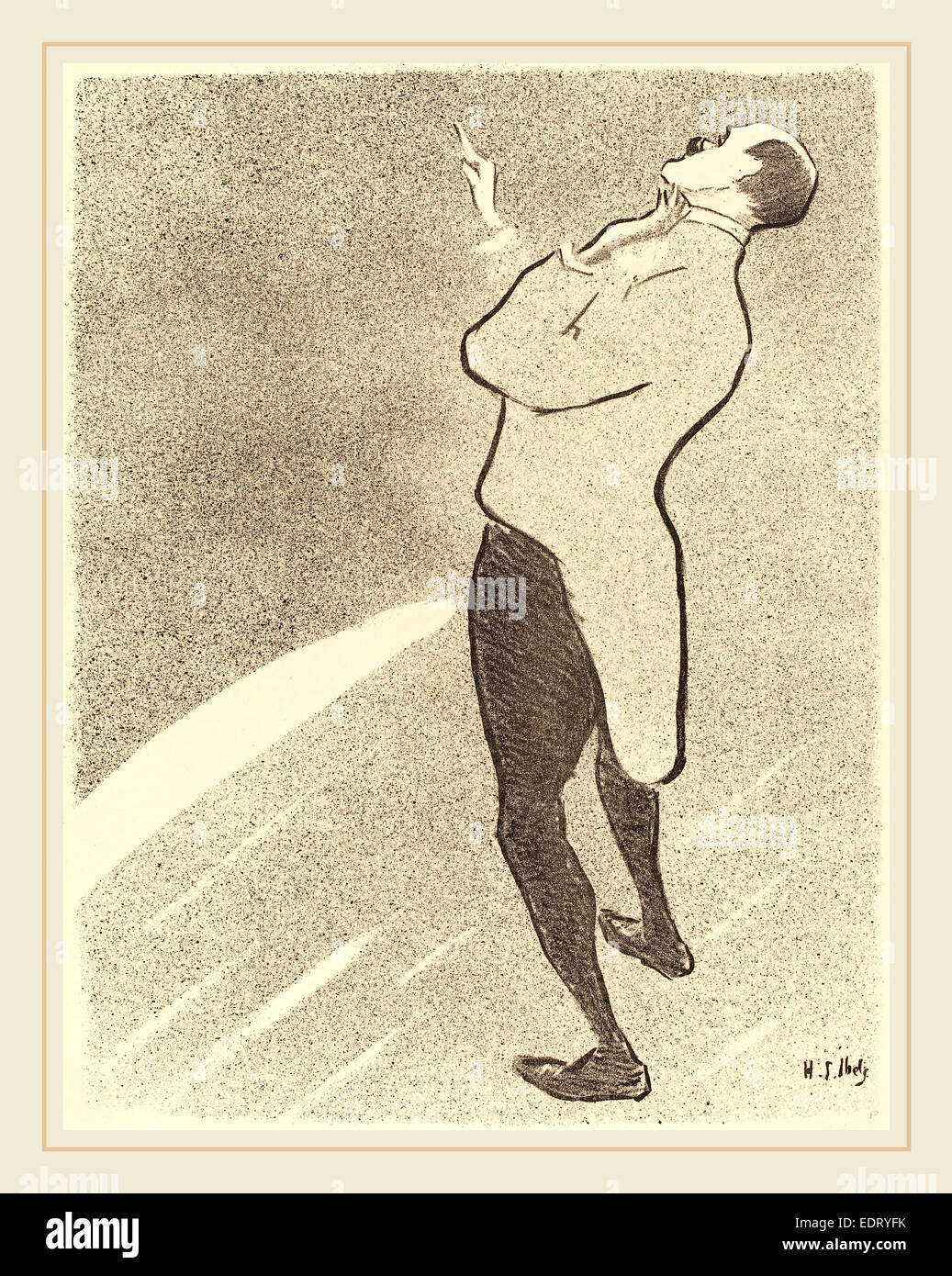 Henri-Gabriel Ibels (French, 1867-1936), Singer, 1893, lithograph Stock ...