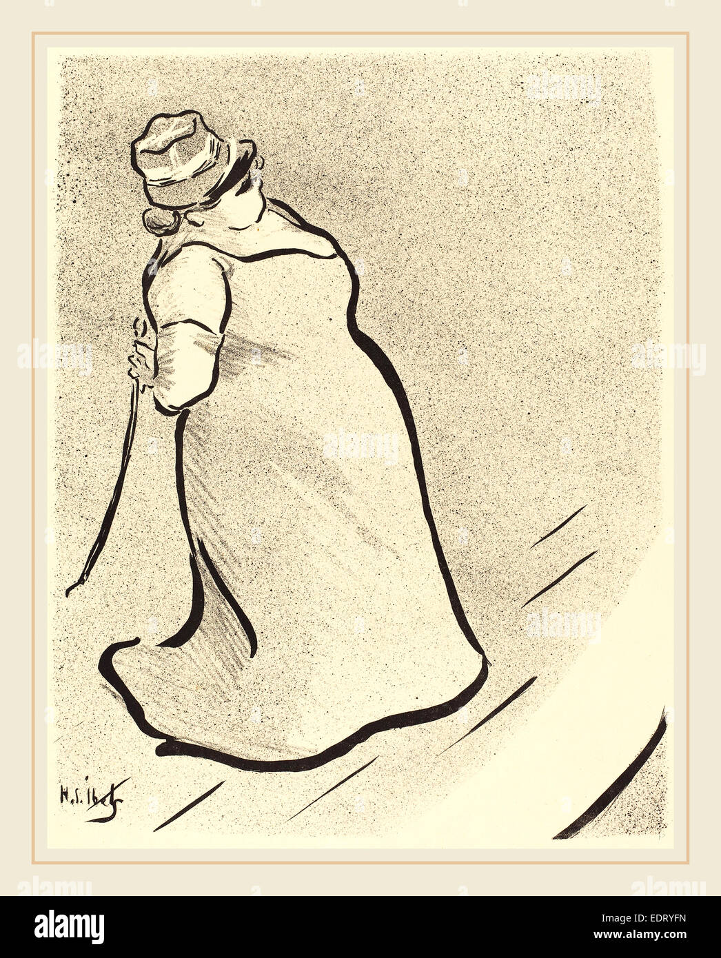 Henri-Gabriel Ibels (French, 1867-1936), Singer, 1893, lithograph Stock ...