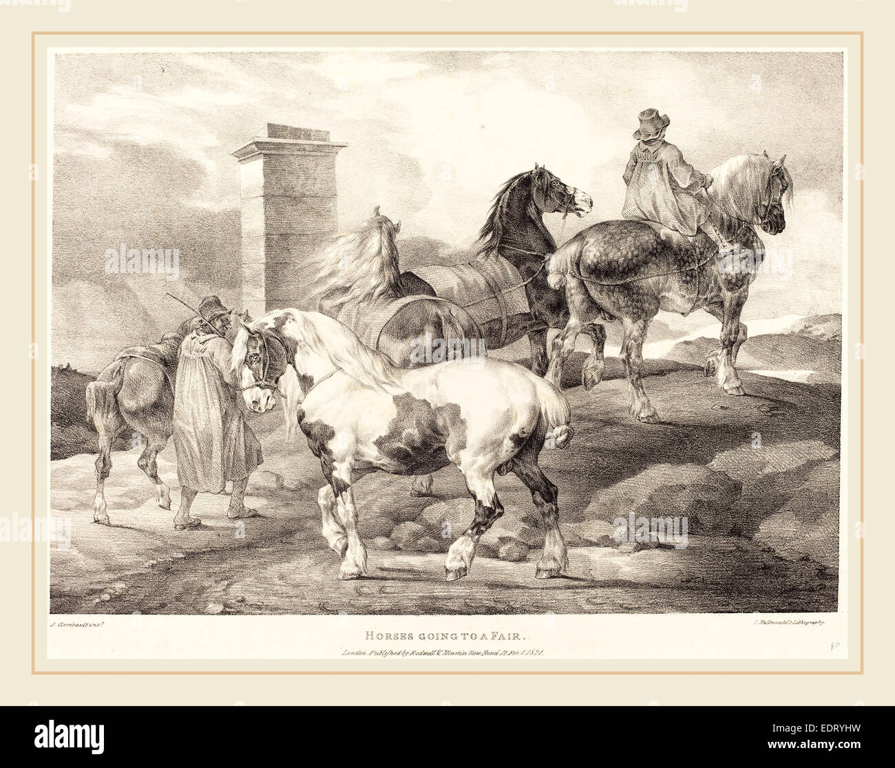 Gericault horses hi-res stock photography and images - Alamy