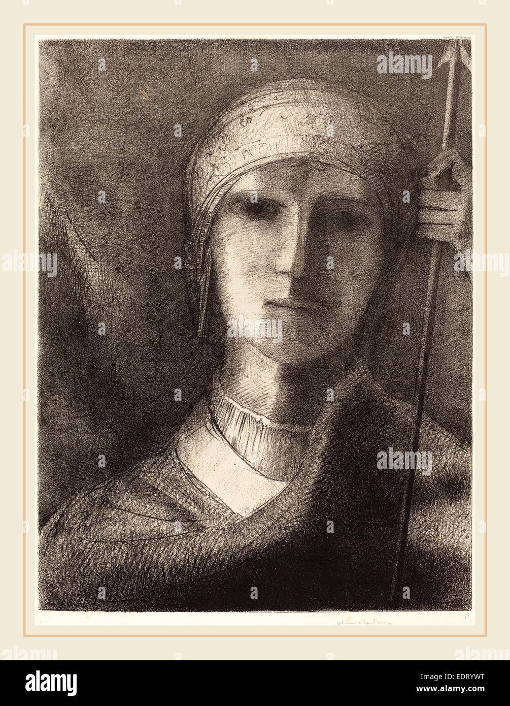 Odilon Redon (French, 1840-1916), Parsifal, 1892, lithograph Stock ...