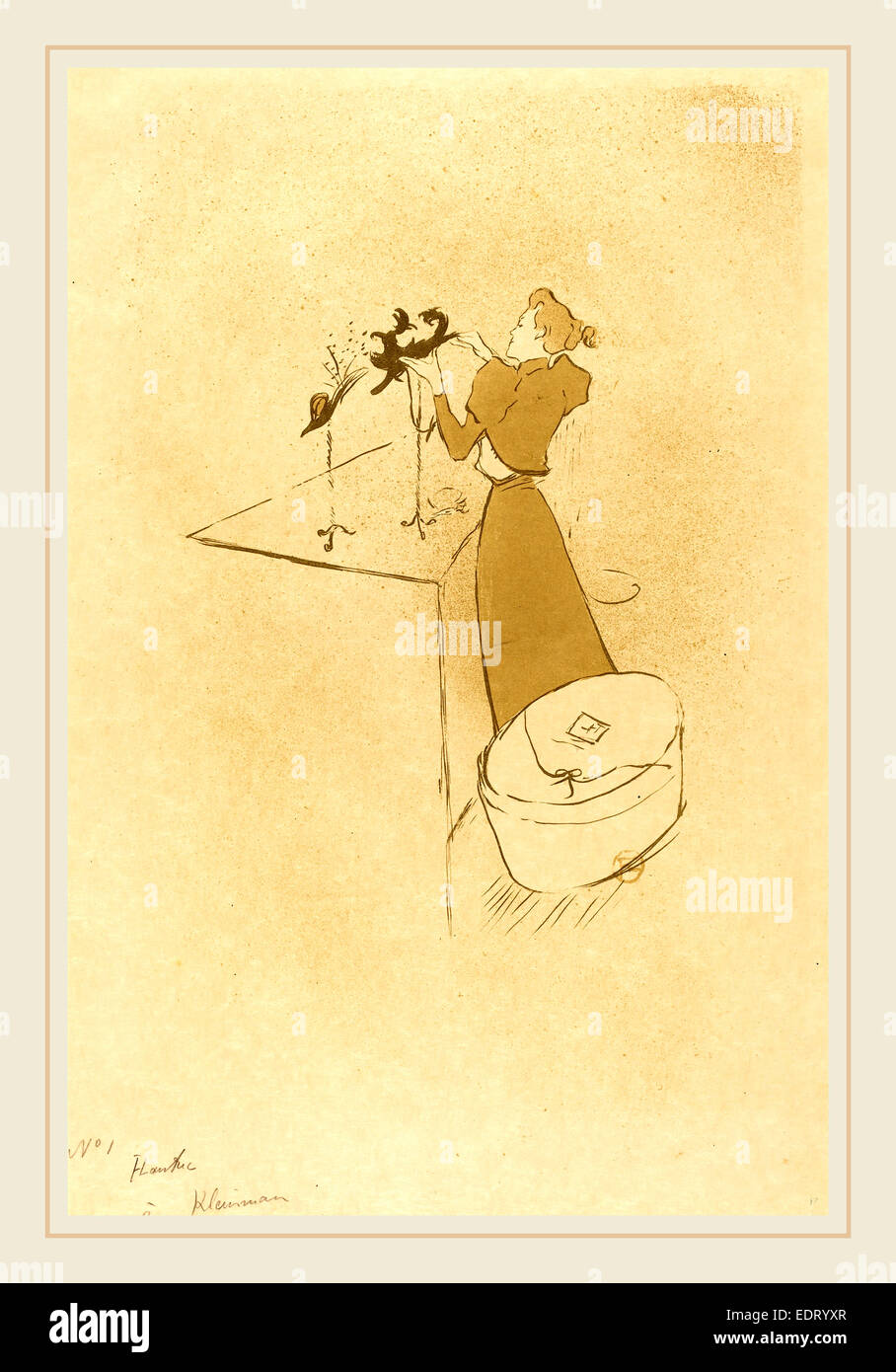 Henri de Toulouse-Lautrec (French, 1864-1901), The Milliner (La Modiste ...