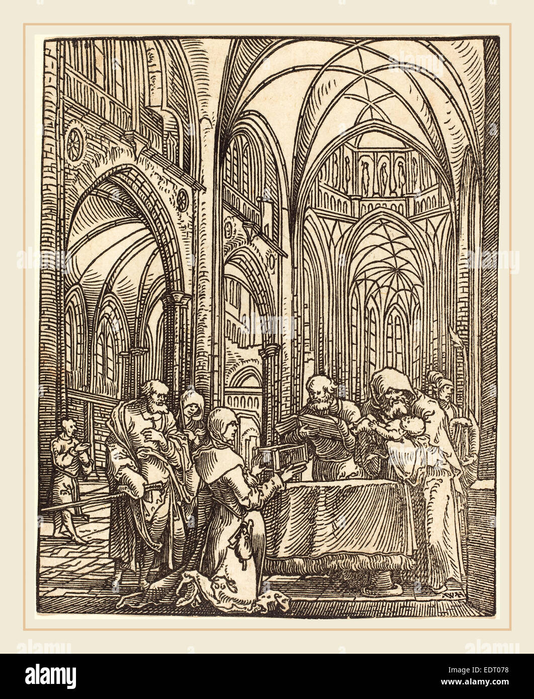 Wolf Huber (German, c. 1485-1490-1553), The Presentation in the Temple ...