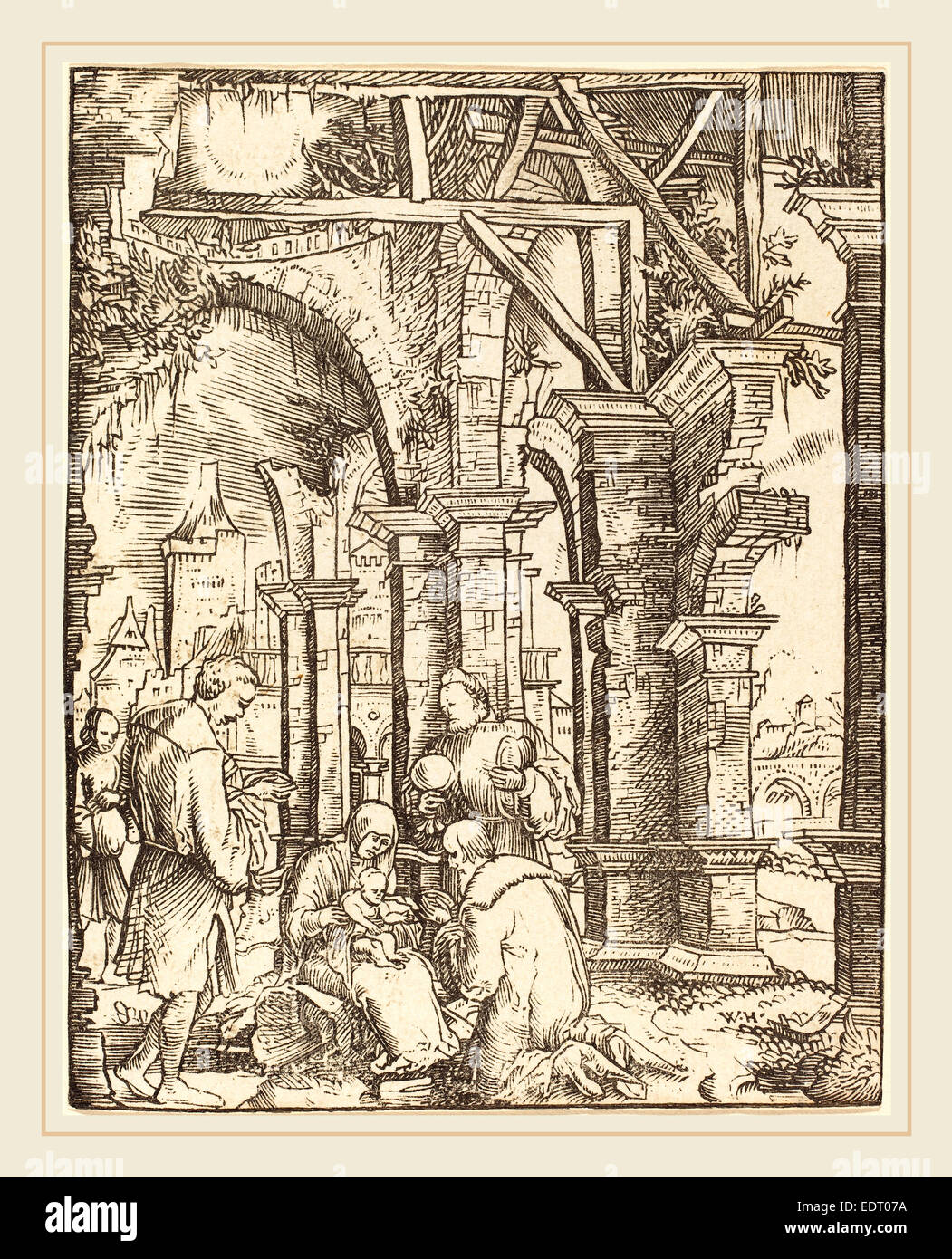 Wolf Huber (German, c. 1485-1490-1553), The Adoration of the Magi ...