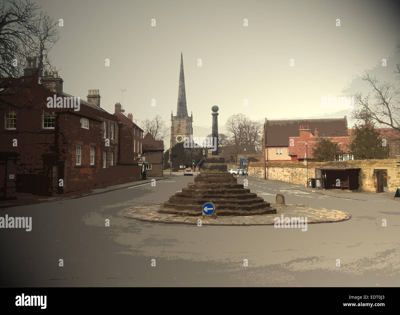 Repton Cross, This spot marks the place where Christianity was first ...