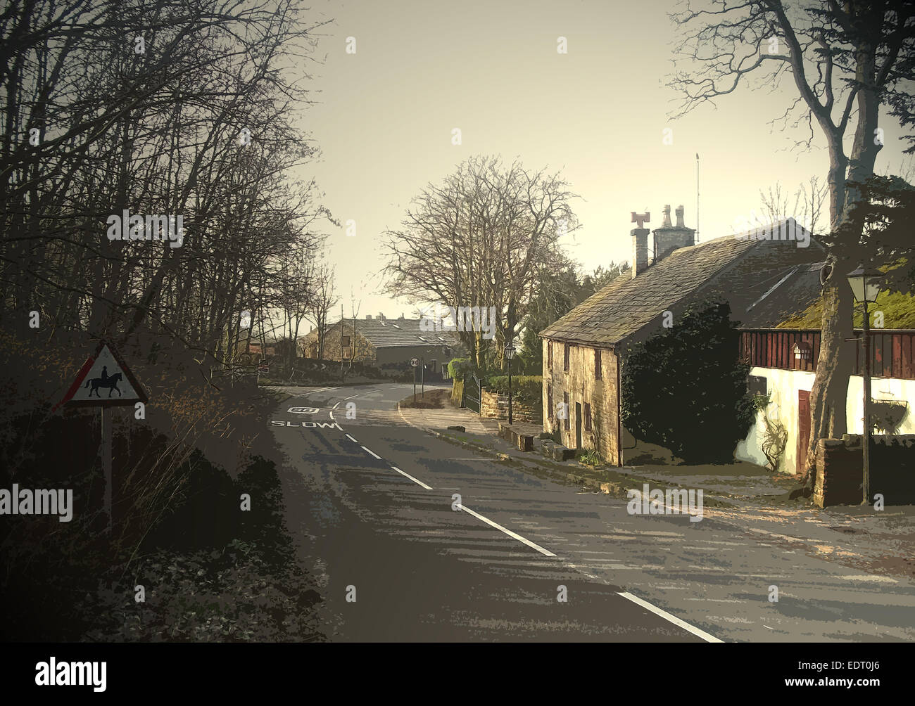 Whitehough Head, The dwelling on the right of picture is Salt Pie Farm ...