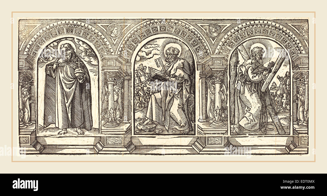 German 16th Century after Martin Schongauer, Christ and His Disciples ...