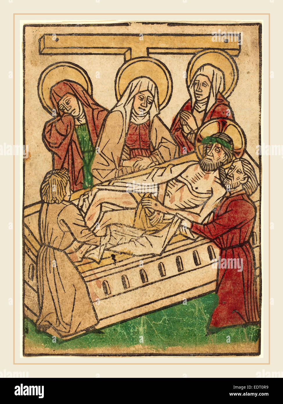 Ludwig of Ulm (German, active 1450-1470), The Entombment, hand-colored ...