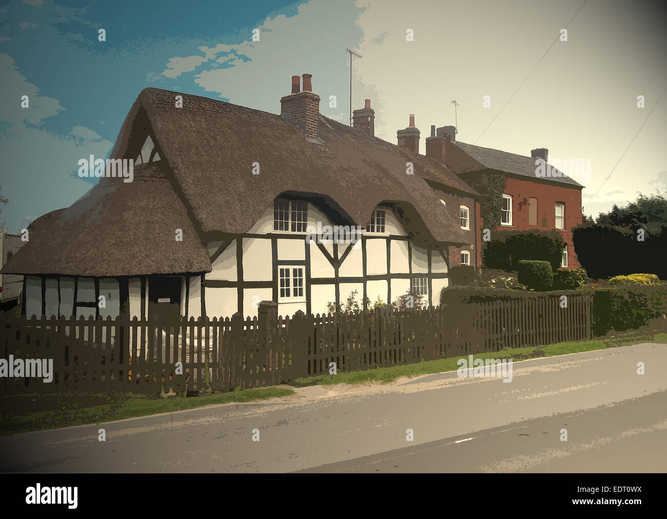 Thatch Cottage, Coton in the Clay, Perfectly presented thatched ...