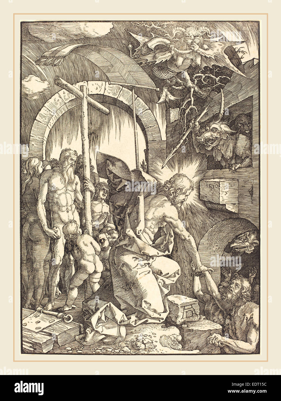 Albrecht Dürer (German, 1471-1528), Christ in Limbo, 1510, woodcut ...