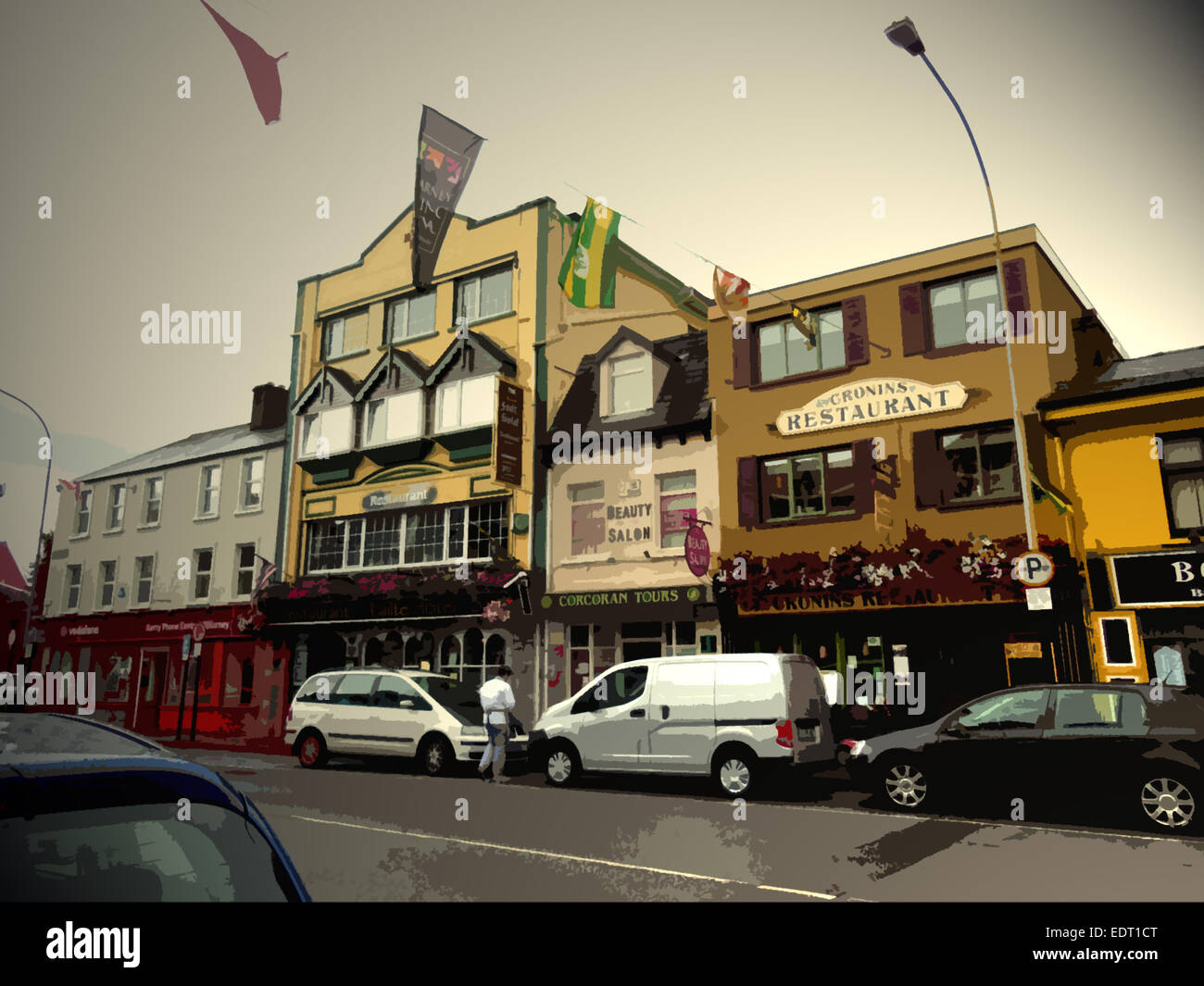 Businesses on College Street, Killarney, near to Cill Airne ...