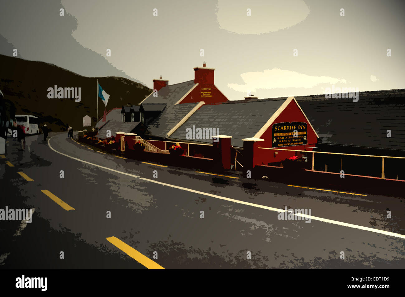 Scarriff Inn on the Ring of Kerry, 3 km from Toor, Kerry, Ireland ...