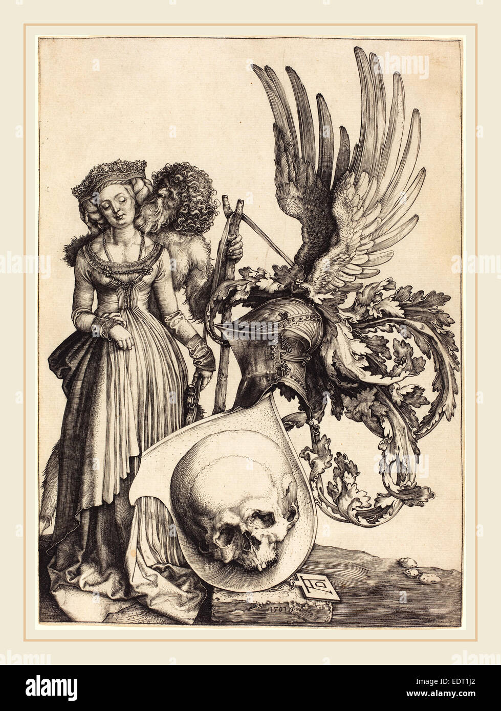 Albrecht Dürer (German, 1471-1528), Coat of Arms with a Skull, 1503 ...