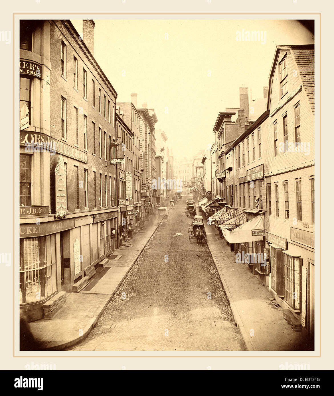 Josiah Johnson Hawes (American, 1808-1901), School Street, Boston ...