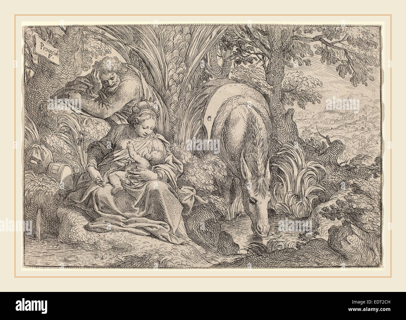 Camillo Procaccini (Italian, c. 1555-1629), The Rest on the Flight into ...